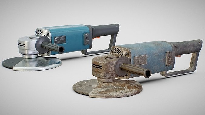 3D model Angle Grinder - AEG WSA 1780S VR / AR / low-poly | CGTrader