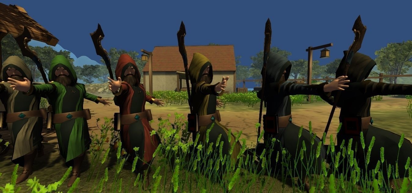 Animated Wizard Character Model 3D model animated rigged | CGTrader