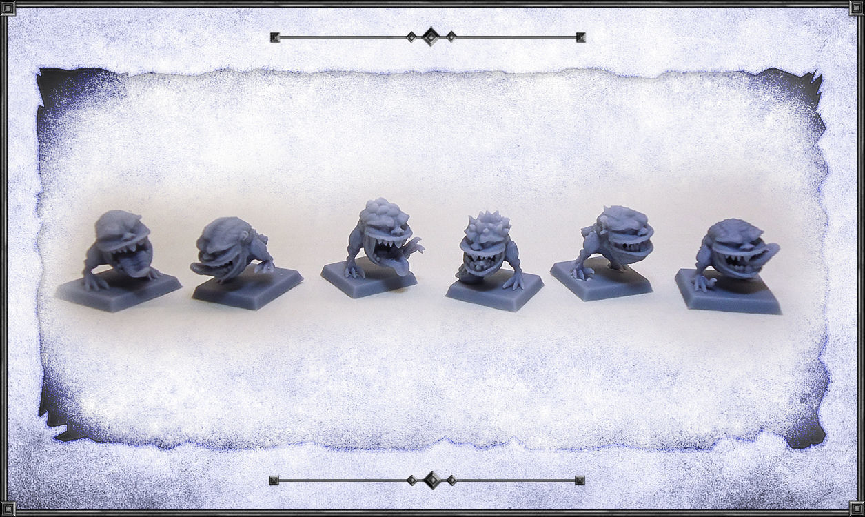 Wild Orc Squigs Herd -UNIT- 28mm Miniatures 3D model 3D printable ...