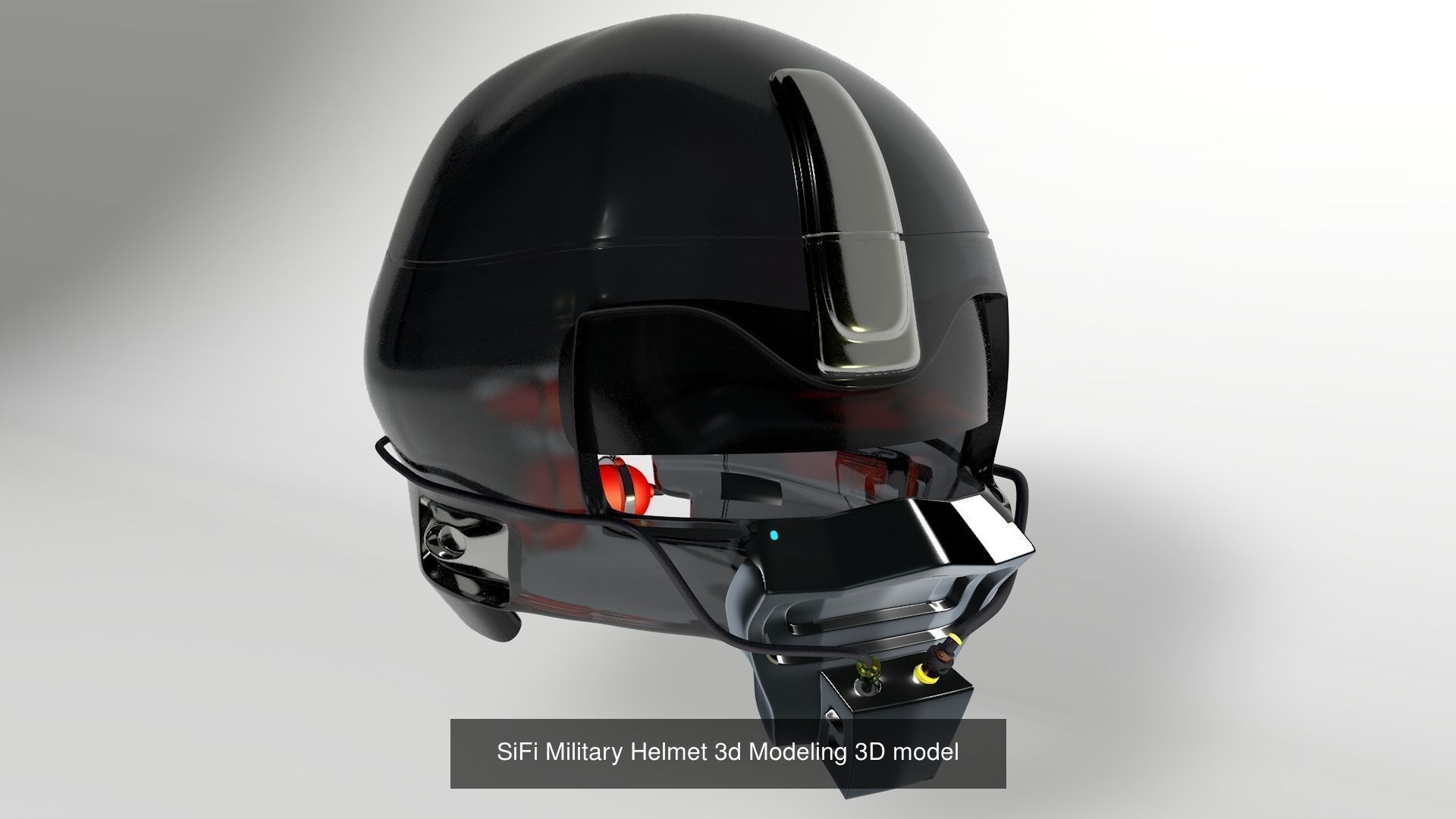 SiFi Military Helmet 3d Modeling Collection 4 in 1 VR / AR / low-poly ...
