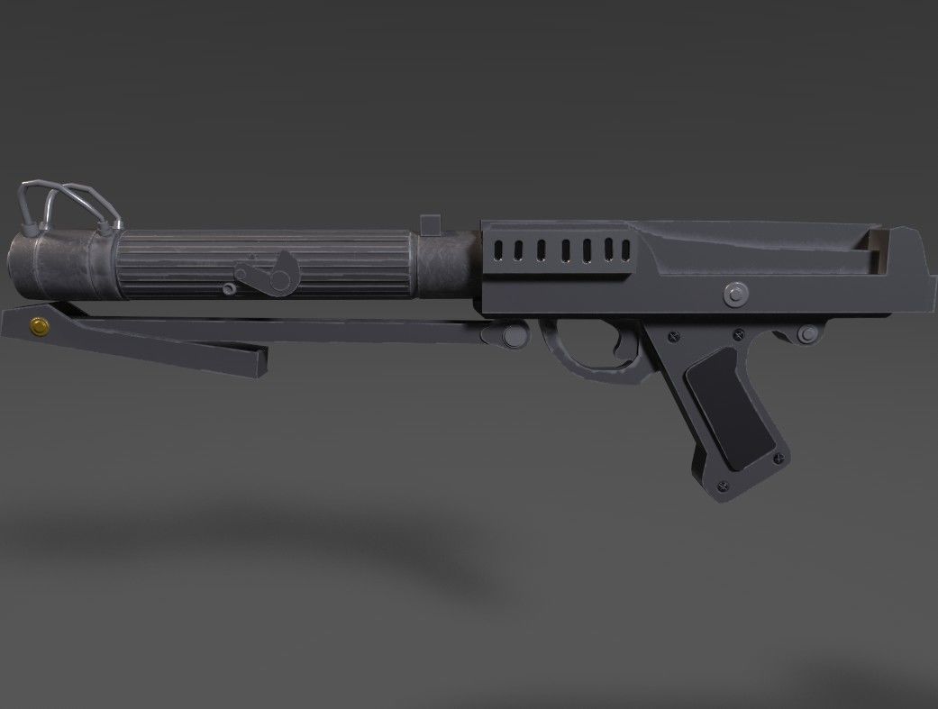 DC-15S Blaster Rifle free VR / AR / low-poly 3D model | CGTrader