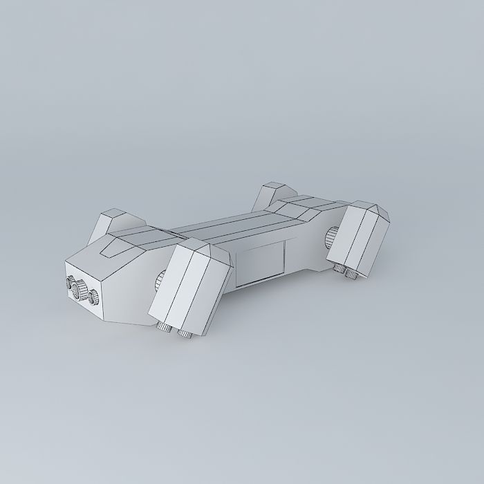 Small Gunship - Transport free 3D model | CGTrader