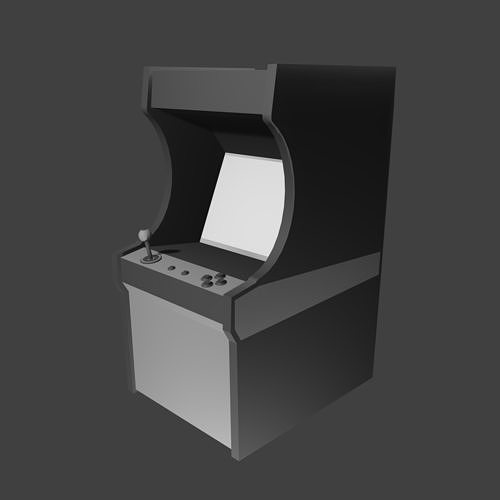 3D model Low Poly Arcade Machine VR / AR / low-poly | CGTrader