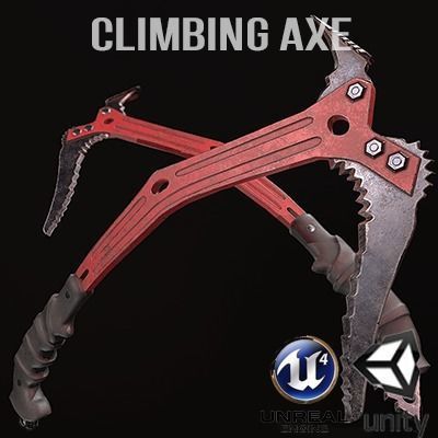 3D model Climbing Axe VR / AR / low-poly | CGTrader
