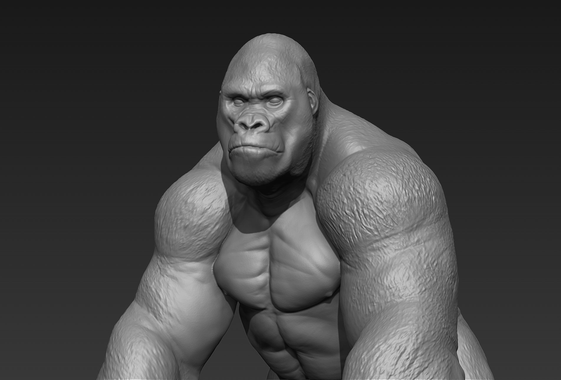 Gorilla 3d Print Ready 3D model | CGTrader