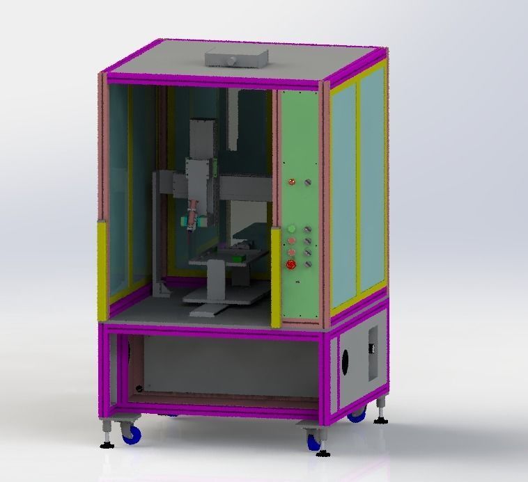 Five axis dispensing machine 3D model animated rigged | CGTrader
