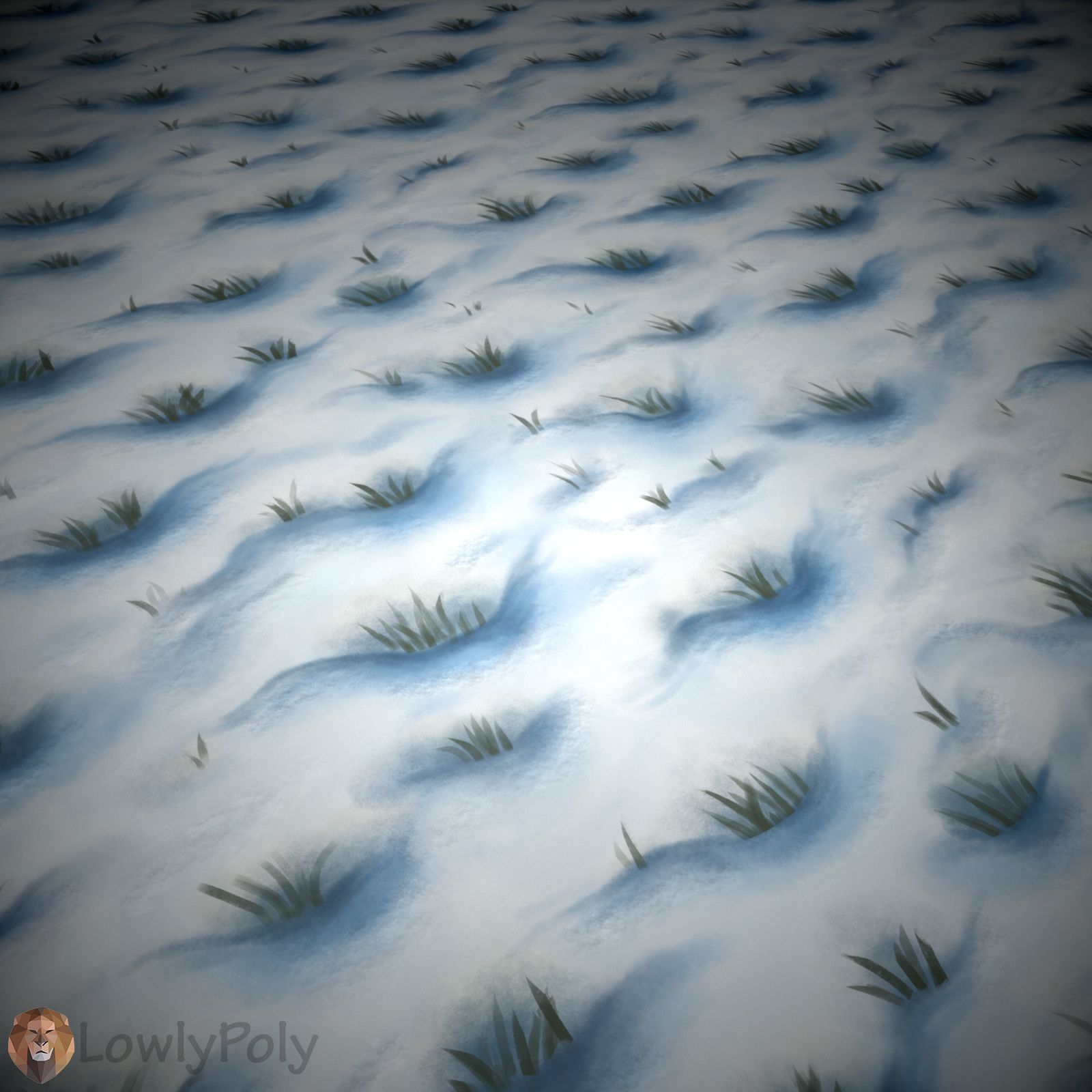 Texture Stylized Snow Vol 24 - Hand Painted Texture Pack VR / AR / low ...