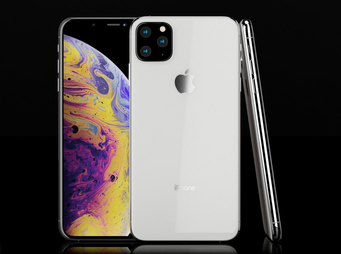 3D model Apple iPhone XI MAX All colors VR / AR / low-poly | CGTrader