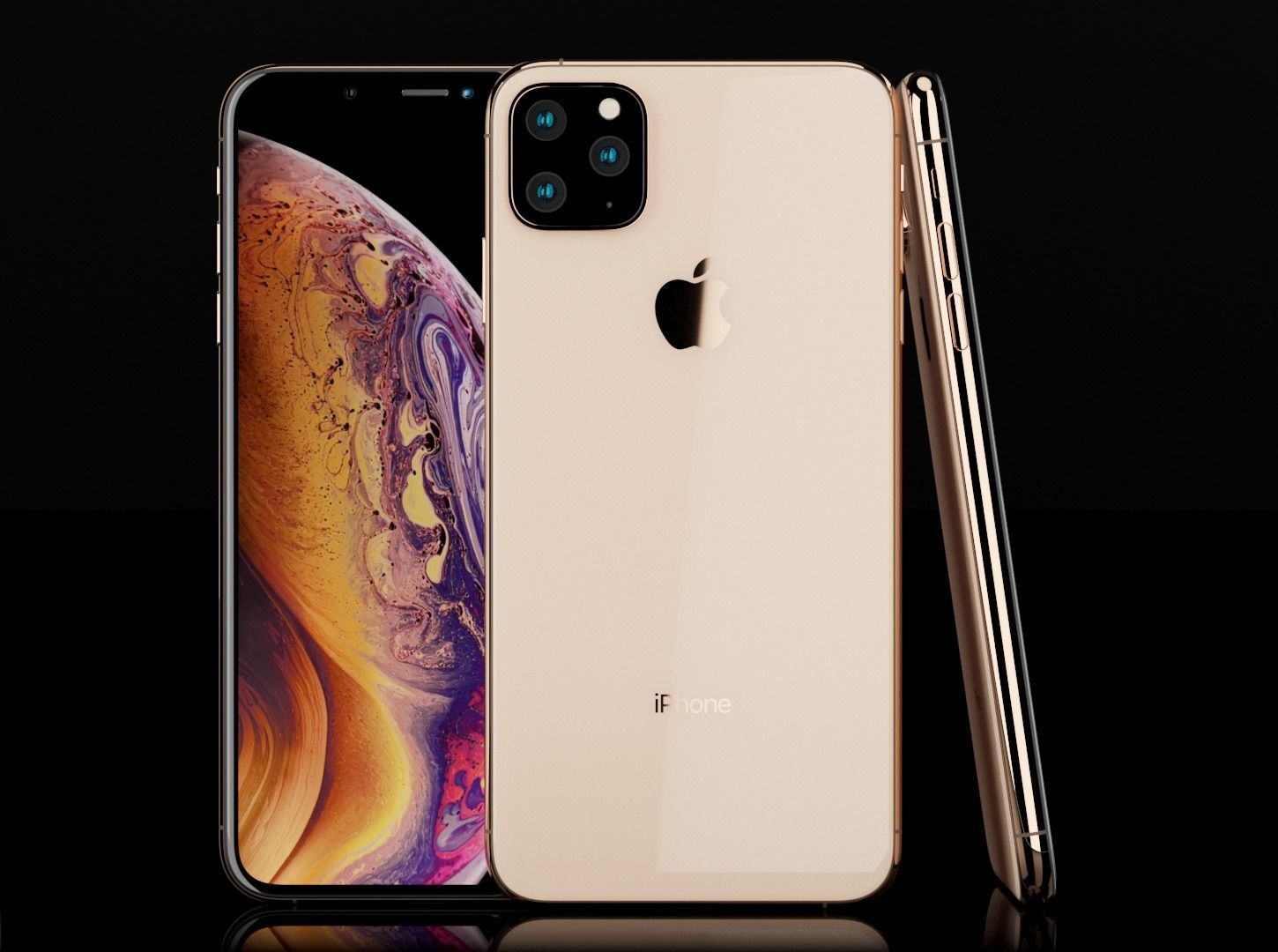 3D model Apple iPhone XI MAX All colors VR / AR / low-poly | CGTrader