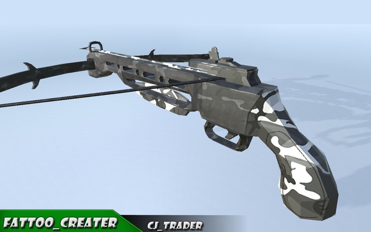 3D model Sci-Fi Crossbow Low-poly 3D model VR / AR / low-poly | CGTrader