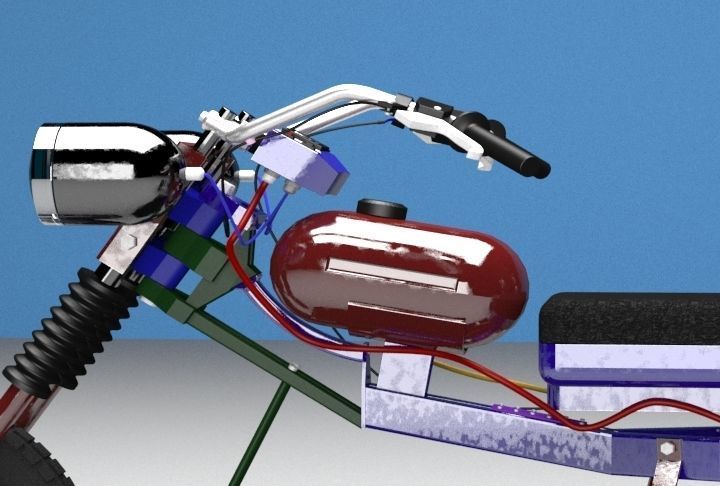 Creative motorcycle 3D model | CGTrader