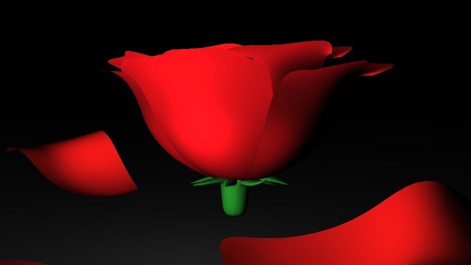 Rose Low-poly 3D model 3D model | CGTrader