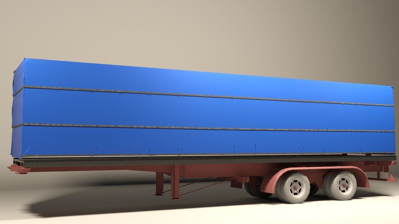 Cargo Tarp 3D model | CGTrader