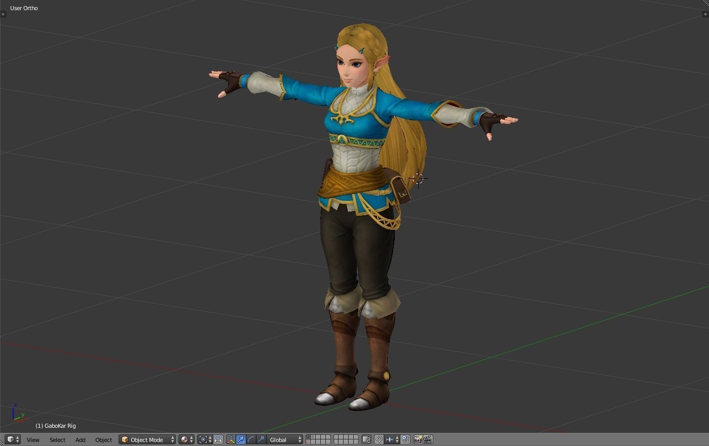 ZELDA - BREATH OF THE WILD - RIGGED - PBR 3D model rigged | CGTrader