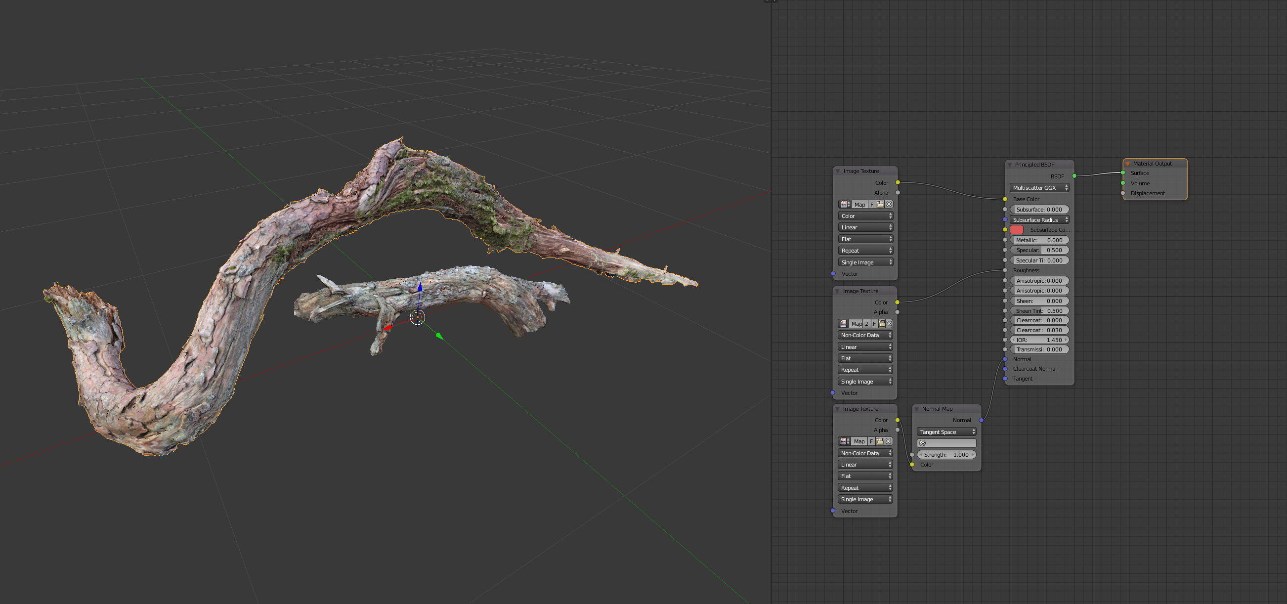 Dead twisted tree 3d scan 5 3D model | CGTrader