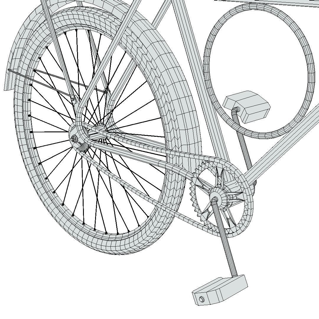 3D model Biycle - Monark Black VR / AR / low-poly | CGTrader