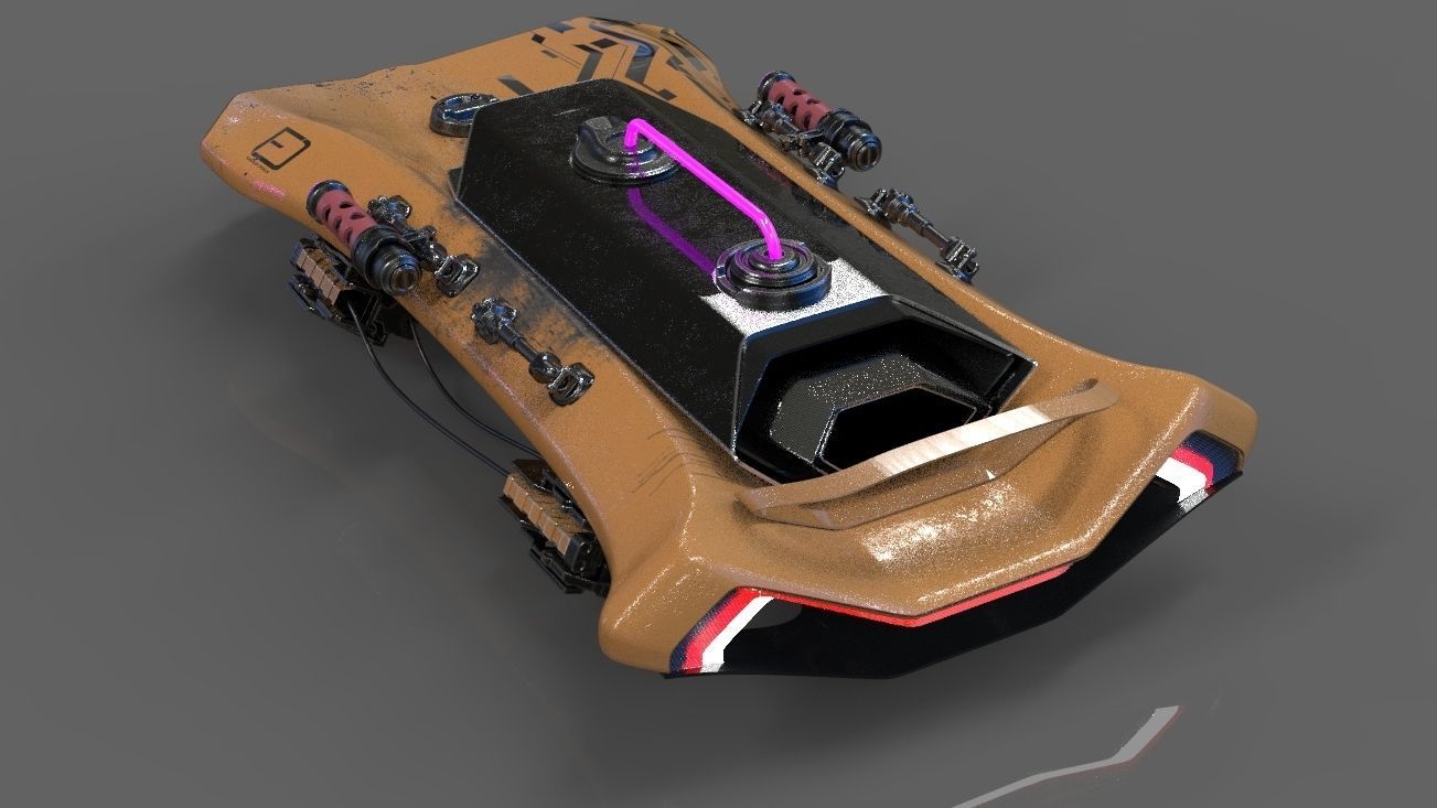 future battle car 3D model | CGTrader