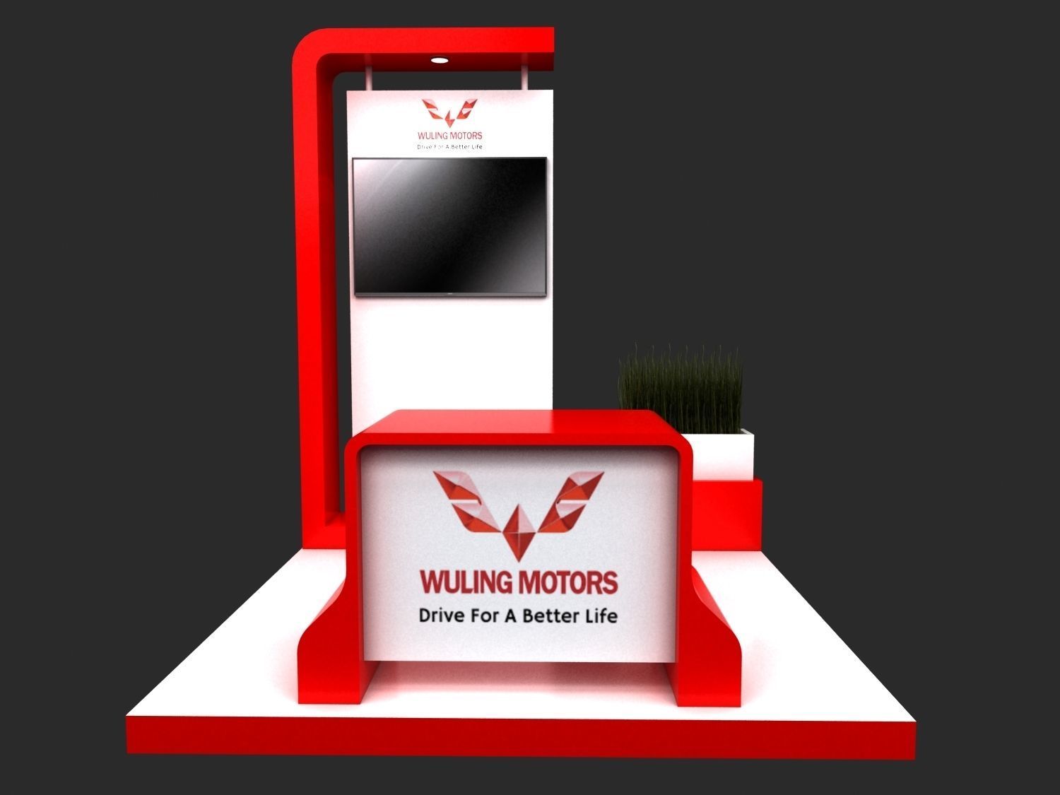 3D BootH 2X2 | CGTrader