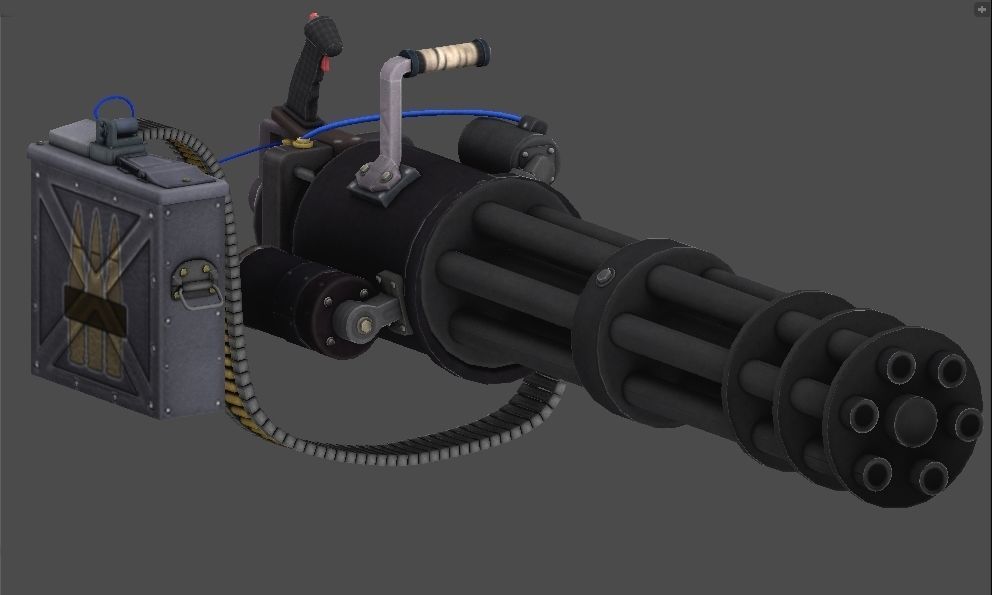 3D model Minigun VR / AR / low-poly | CGTrader