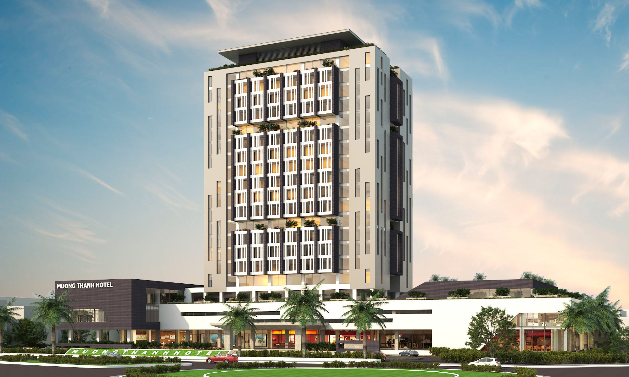 Design of a multi-use building 3D | CGTrader