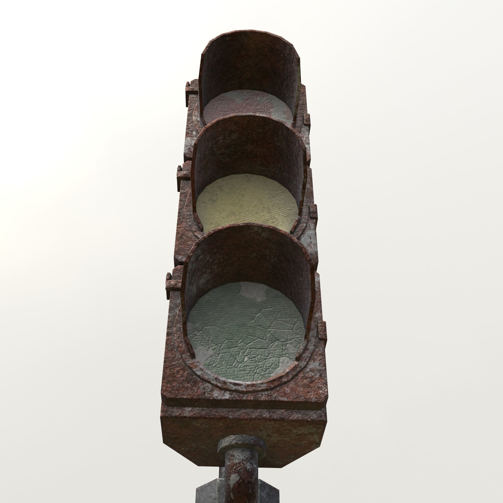 3D model Game-ready rusty postapo retro traffic lights - Unity - UE4 VR ...