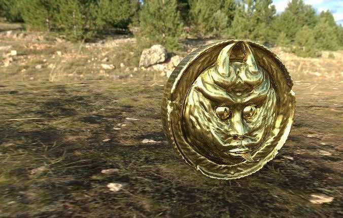 3D model Demon coin VR / AR / low-poly | CGTrader