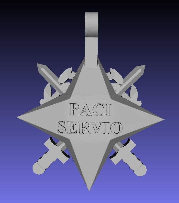 Official Republic of Chad polish star decoration 3D model 3D printable ...