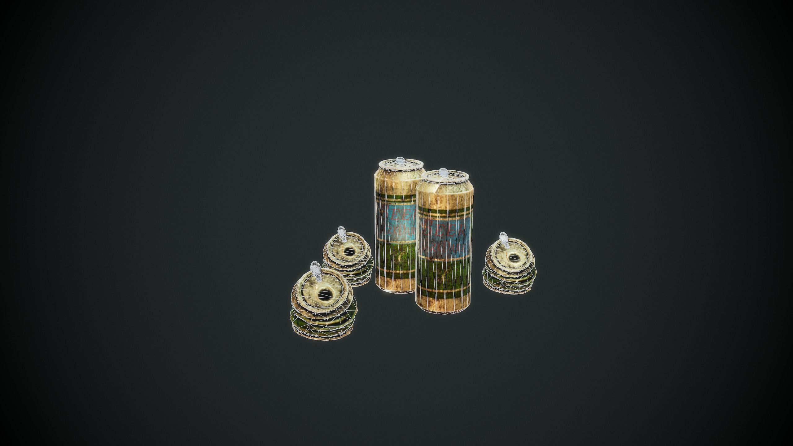 3D model Cans of beer VR / AR / low-poly | CGTrader