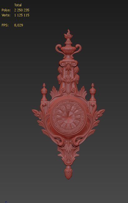 Model clock 3d 3D model 3D printable | CGTrader
