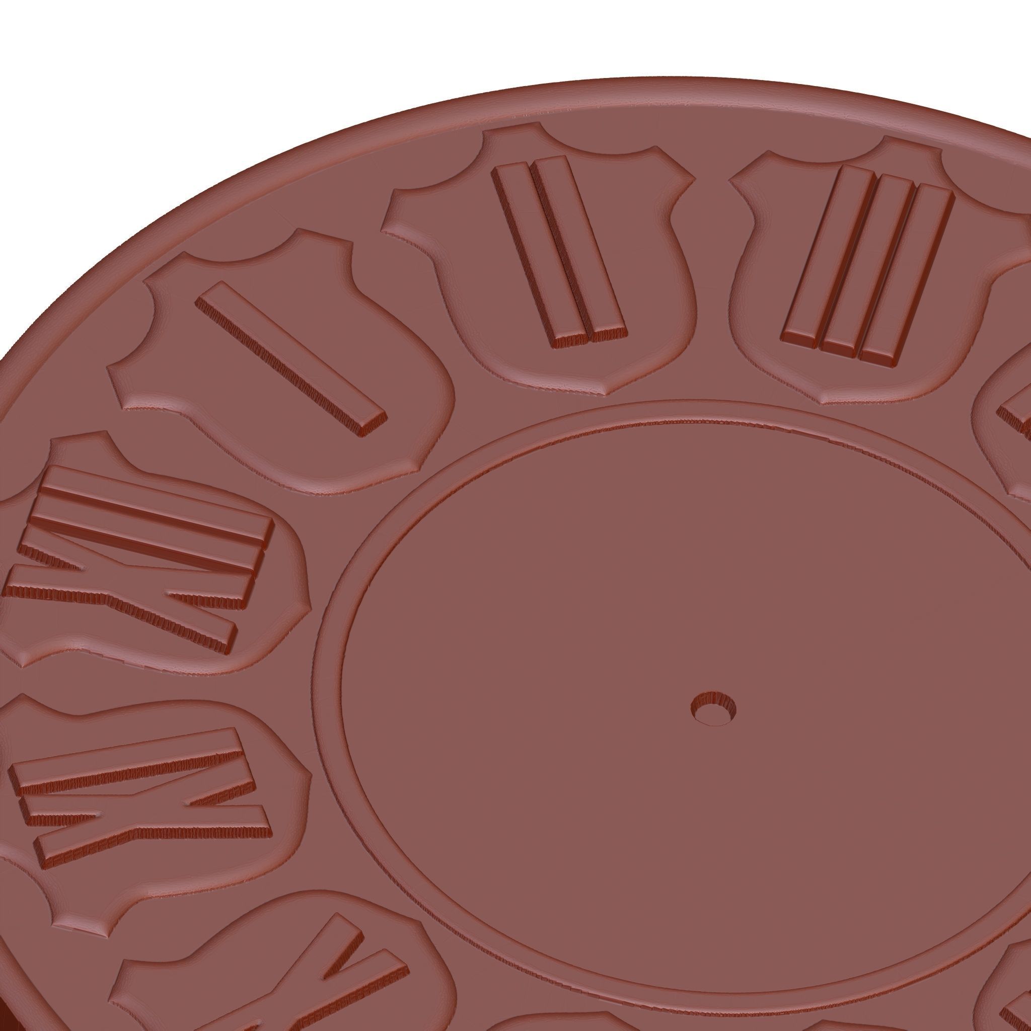 Clock face 3D model 3D printable | CGTrader