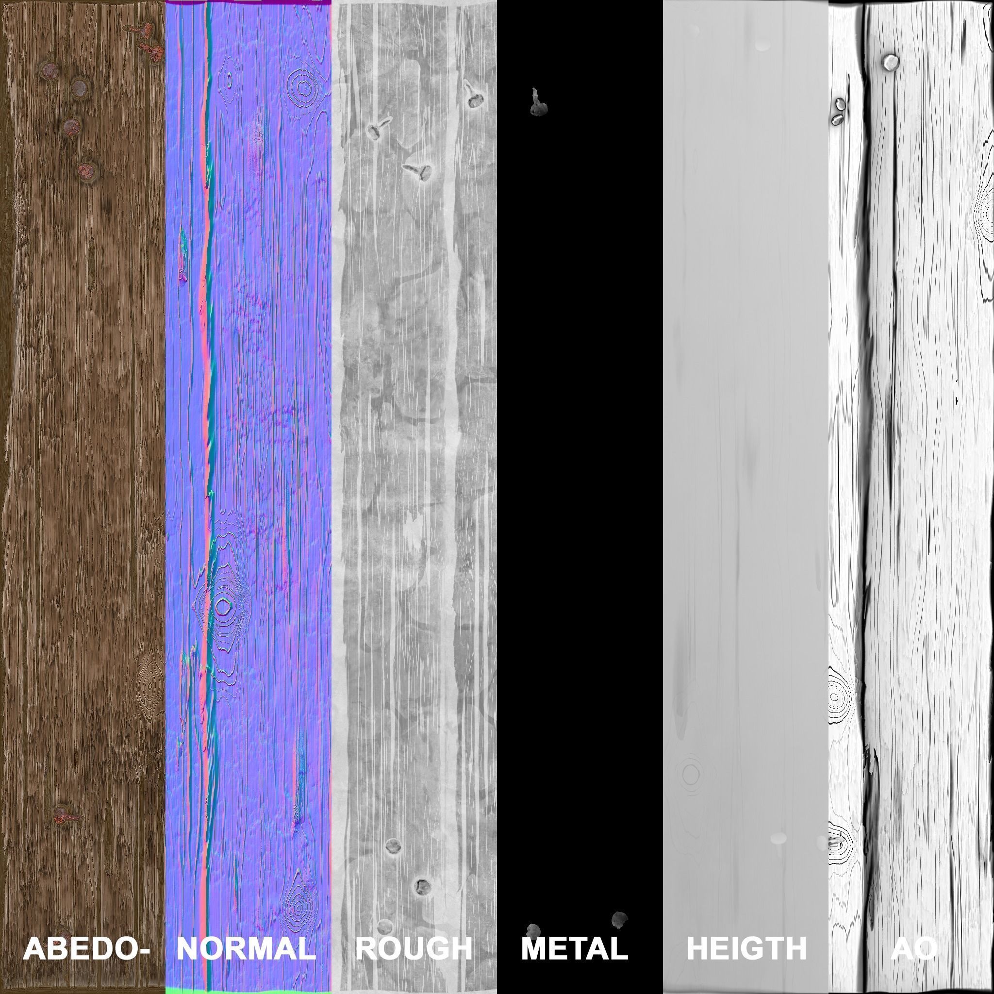 Texture Wood Plank Substance Designer Material and Video VR / AR / low ...