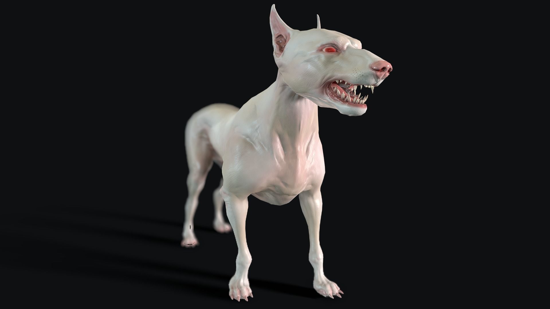 3D model Combat Dog VR / AR / low-poly rigged animated | CGTrader