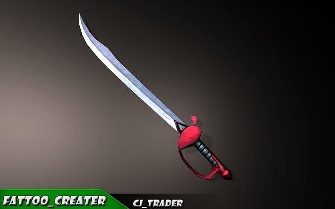 3D model Aladdin Sword Low-Poly 3D Model VR / AR / low-poly | CGTrader