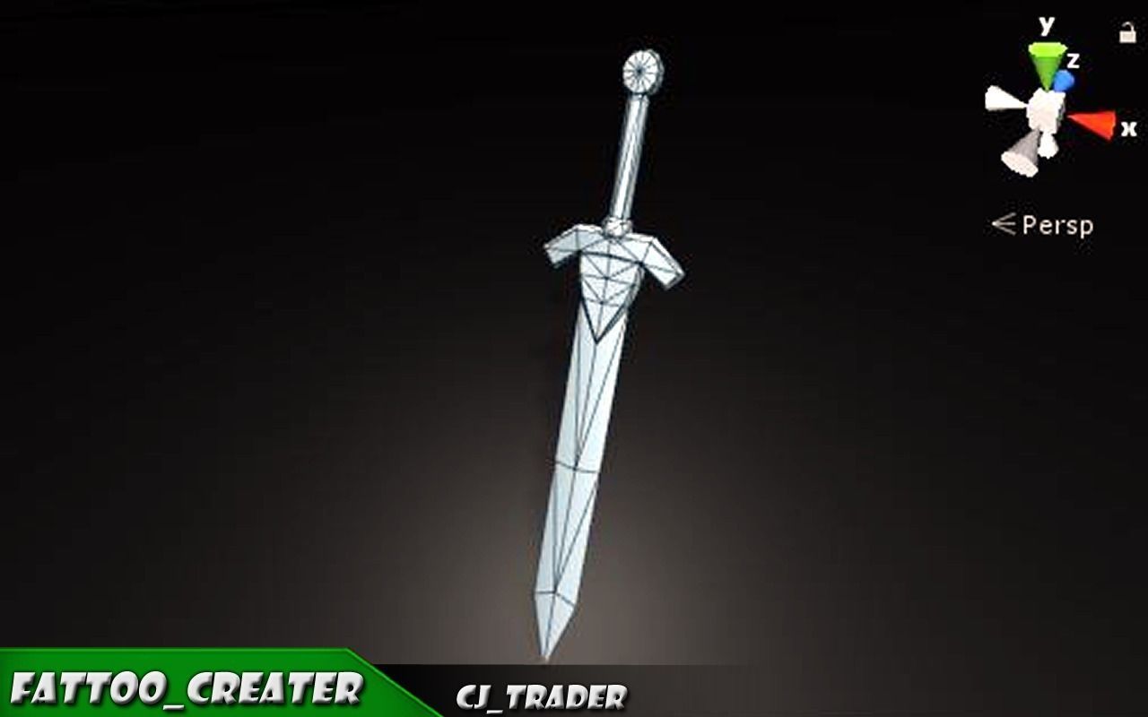 Fantasy Sword Collection Pack Low-Poly 3D Model | CGTrader