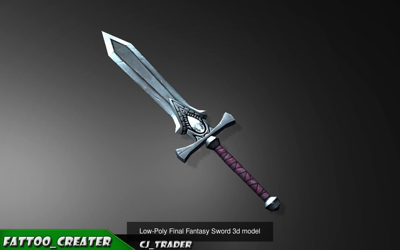 Fantasy Sword Collection Pack Low-Poly 3D Model | CGTrader