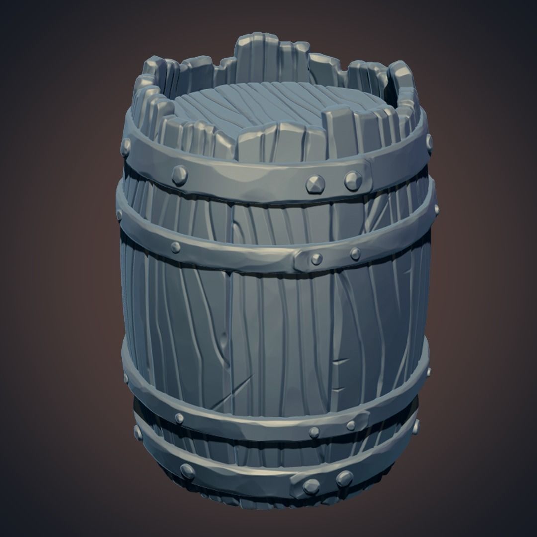 3D model Stylized Barrel Pack VR / AR / low-poly | CGTrader
