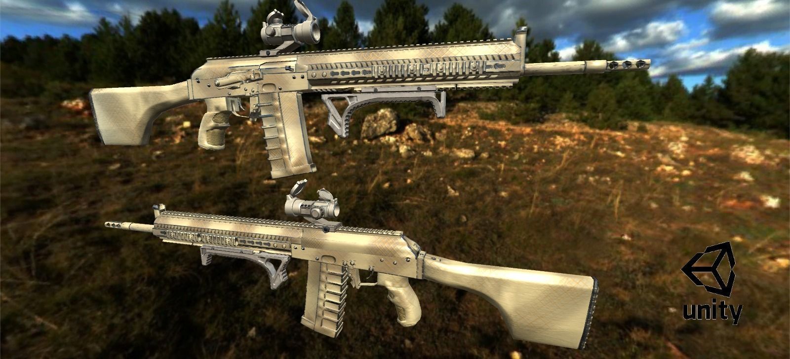 3D model AK Sniper Package VR / AR / low-poly | CGTrader