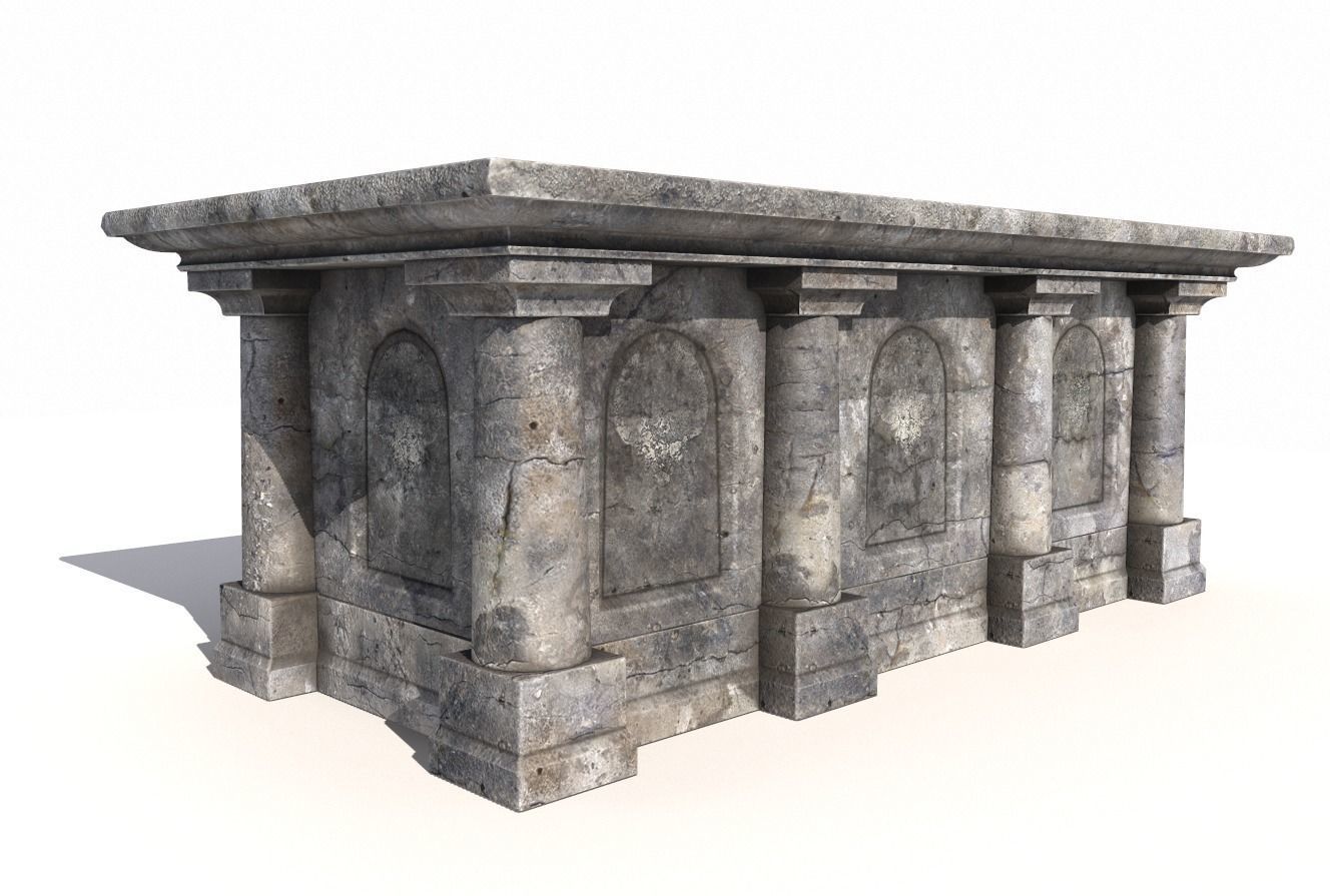 Old stone altar 3 3D model | CGTrader