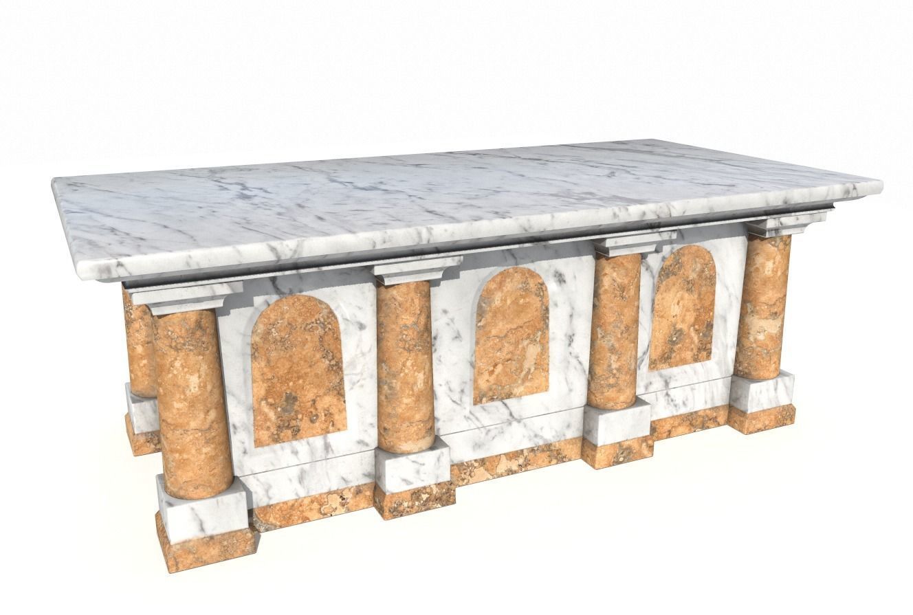 Marble altar 4 3D asset | CGTrader