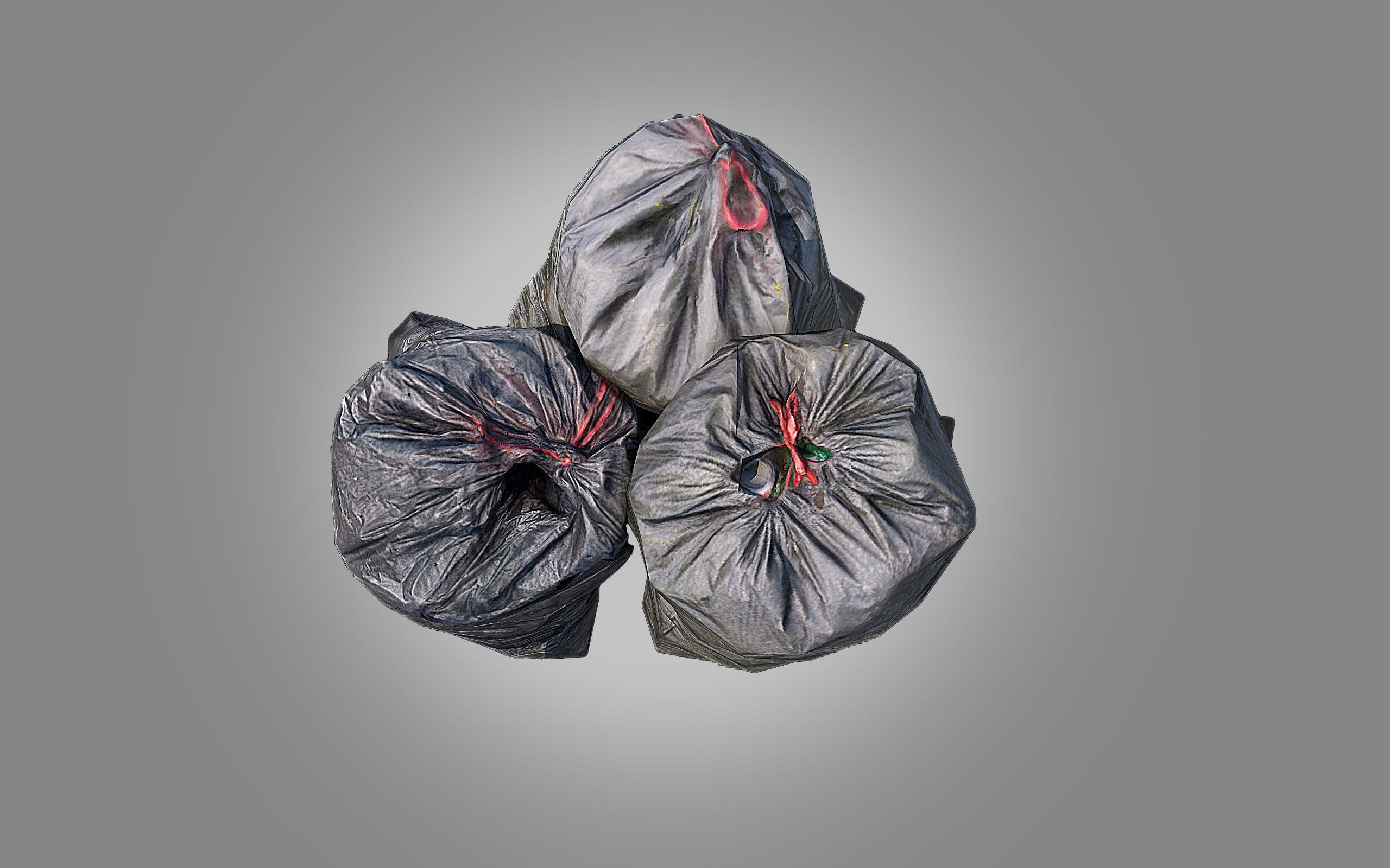 3D model 4 Trash Bag Bundle VR / AR / low-poly | CGTrader