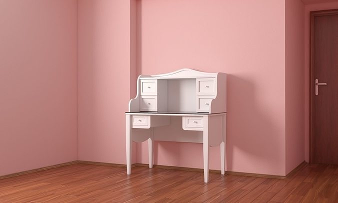 Study Desk 3D model | CGTrader