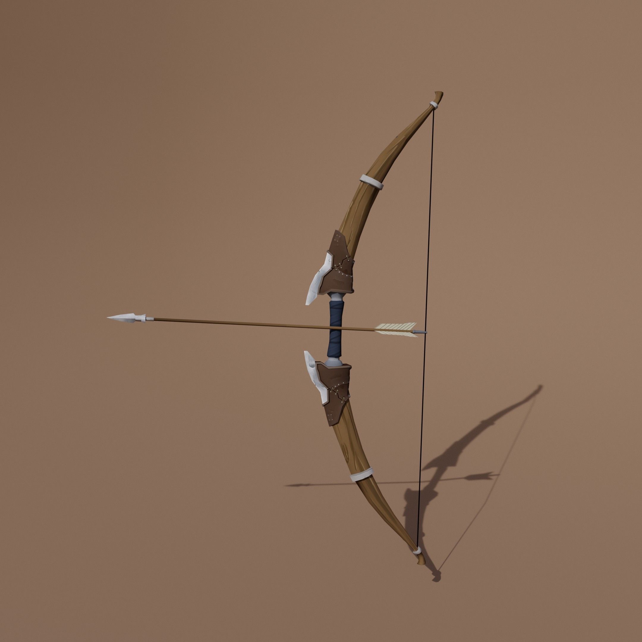 3D model Bow handpainted reskin VR / AR / low-poly rigged animated ...