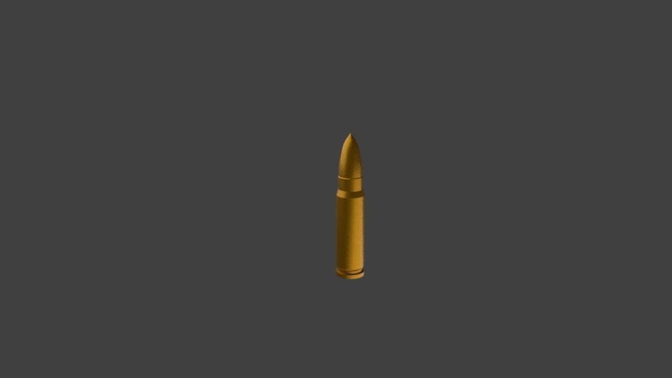 3D model A BULLET low poly VR / AR / low-poly | CGTrader