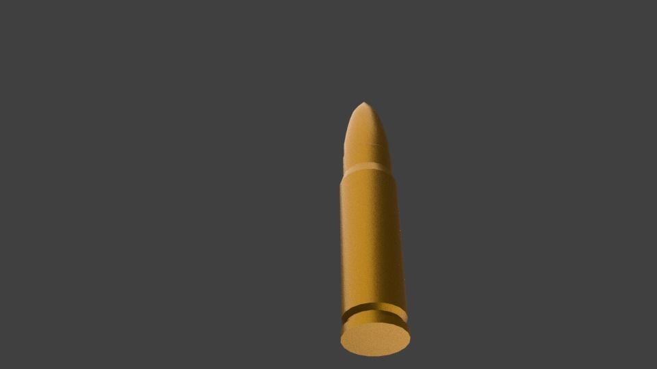 3D model A BULLET low poly VR / AR / low-poly | CGTrader
