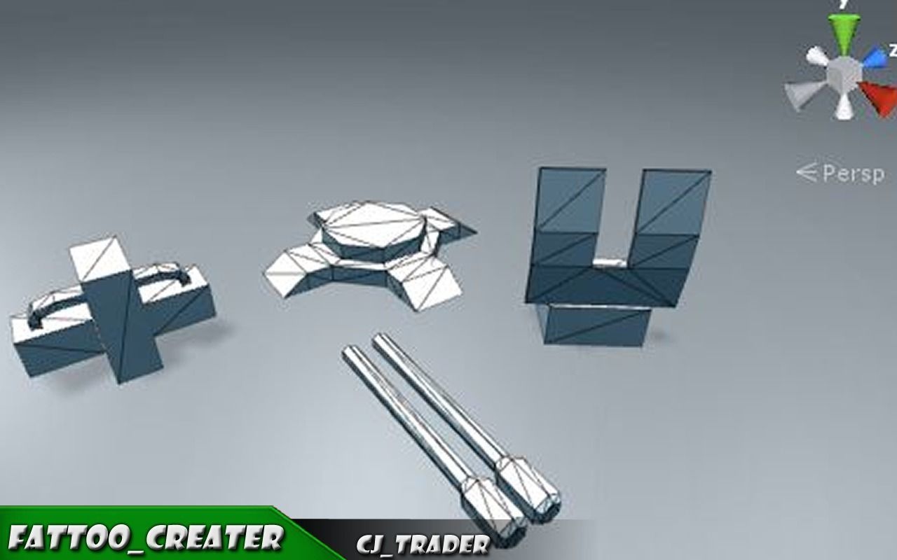 3D model Lowpoly Mobile turret machine gun animated rig 3d model VR ...