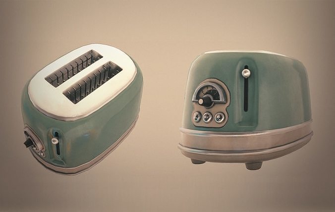 3D model Retro Toaster VR / AR / low-poly | CGTrader