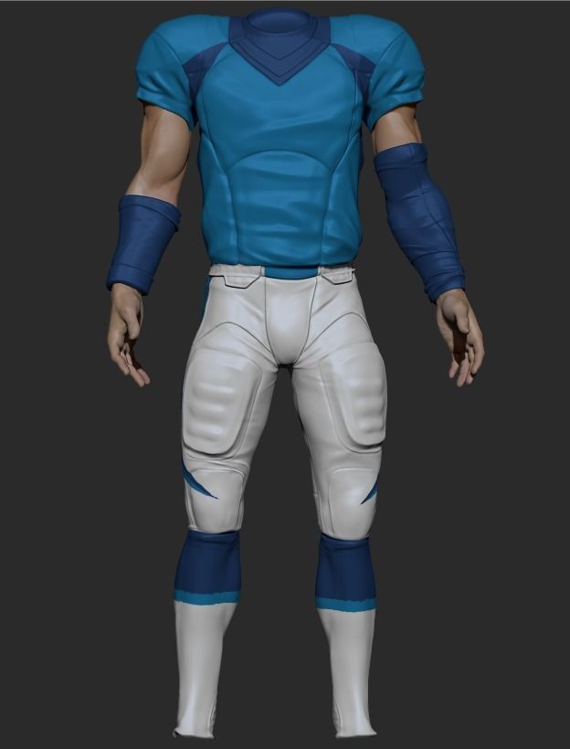 football Uniform with UV Textures 3D model | CGTrader