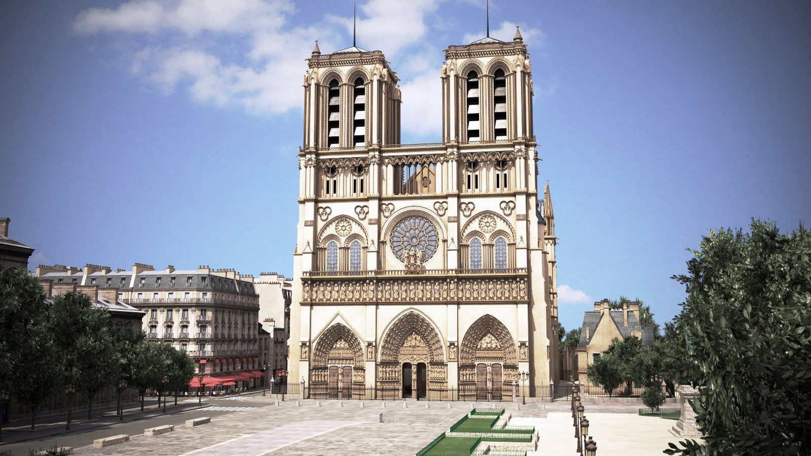 Notre Dame de Paris Tribute 3d model 3D model | CGTrader