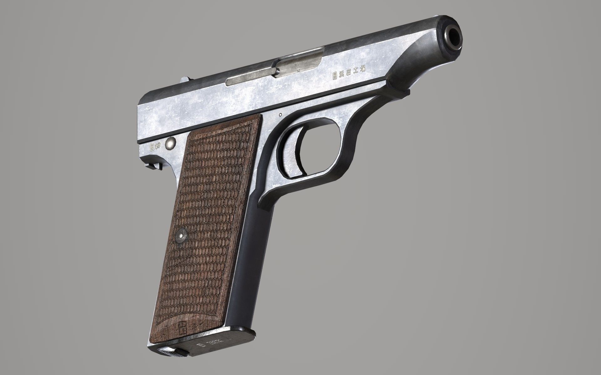 3D model Hamada Type 1 Japanese Pistol VR / AR / low-poly | CGTrader