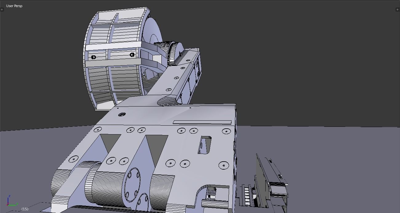 Longwall Mining Coal Shearer Loader 3D model | CGTrader